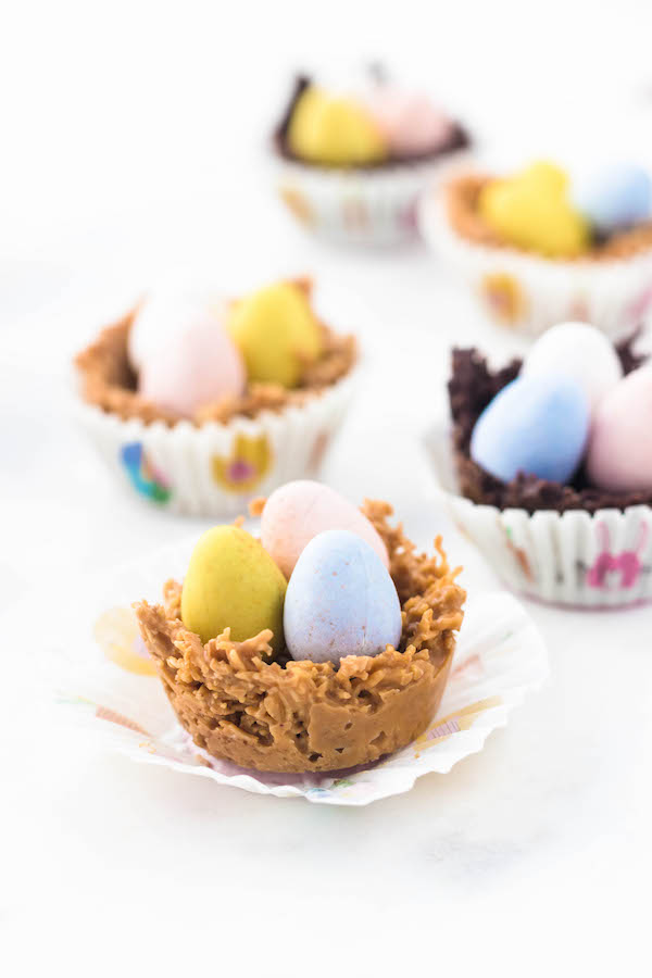 Easy No Bake Easter Egg Nests - Meals with Maggie